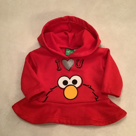 Sesame Street | Shirts & Tops | Sesame Street Elmohooded Sweatshirt ...
